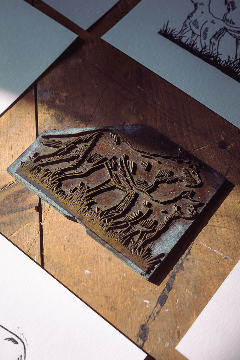 Hand Embellished "Dog Days are Over" Block Print - Vintage Letterpress – HVRNT