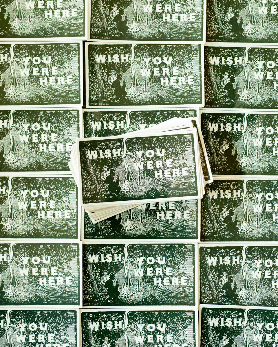 “Wish You Were Here” Sticker – HVRNT